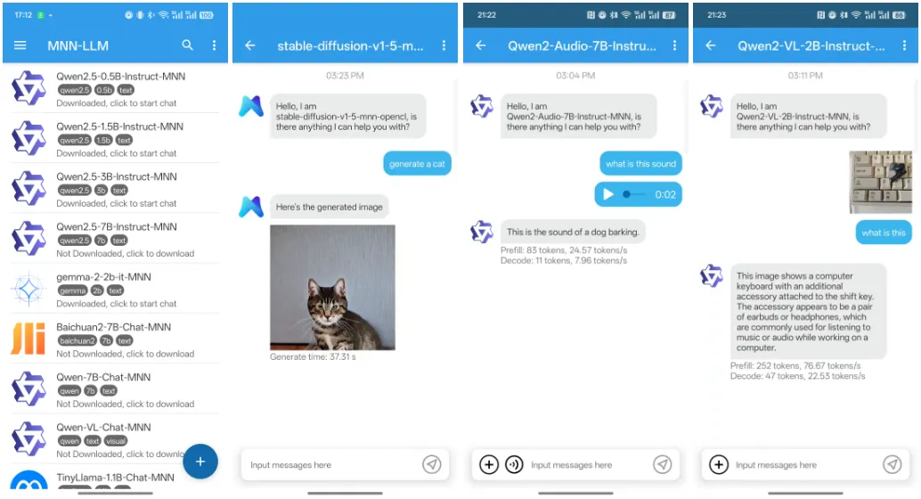MNN – 手机运行AI本地离线大模型Deepseek-AI出海